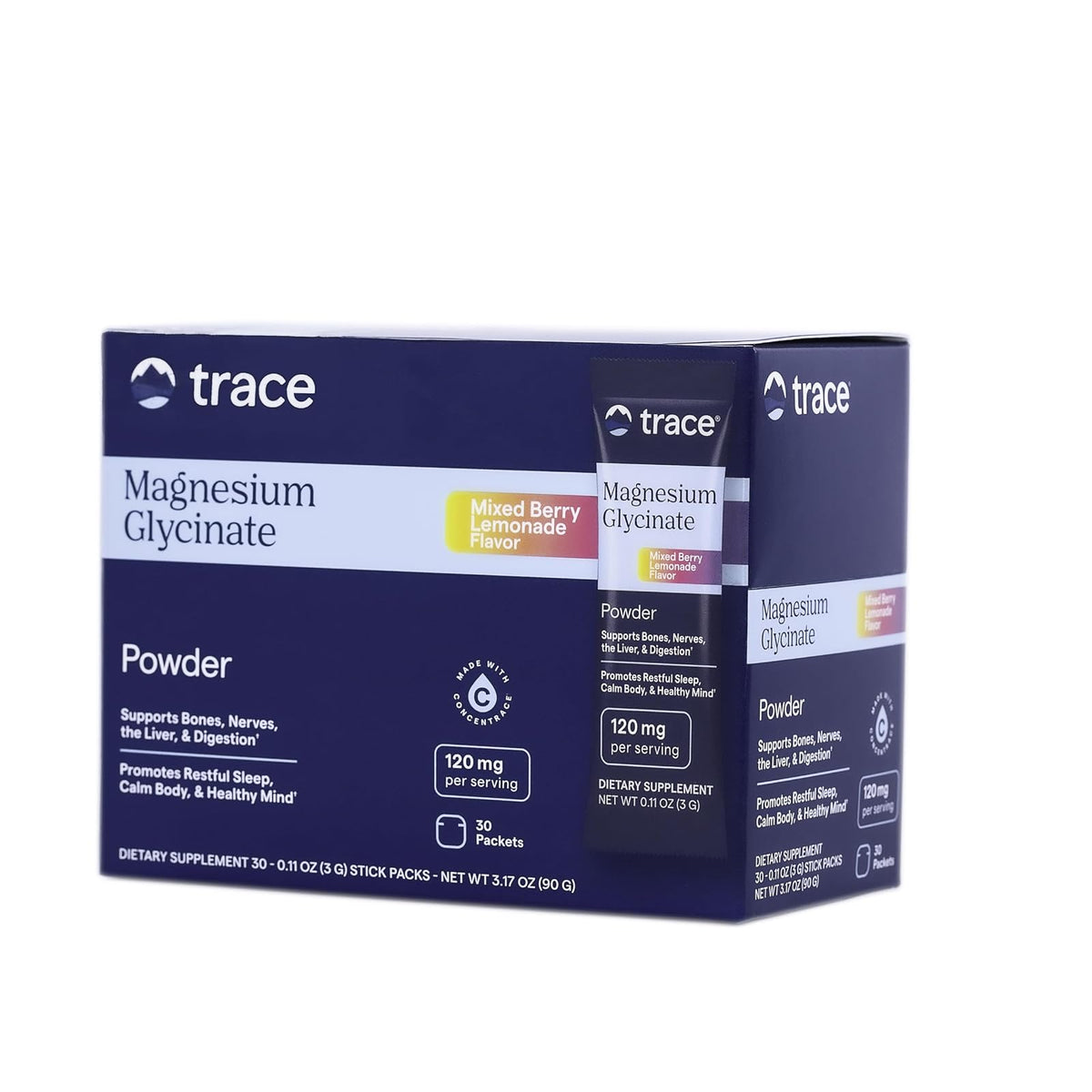 Trace Minerals Magnesium Glycinate stick packs