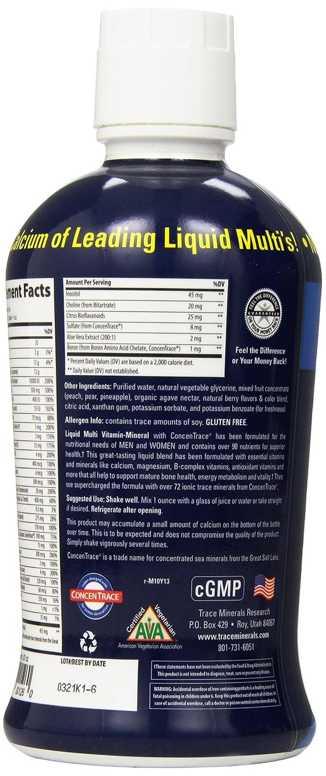 Trace Minerals multivitamin for men’s wellness