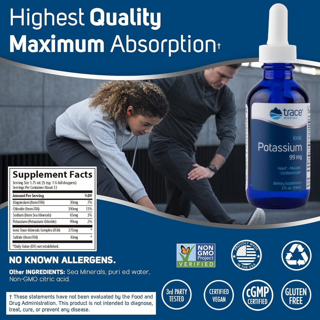 trace minerals potassium drops for hydration