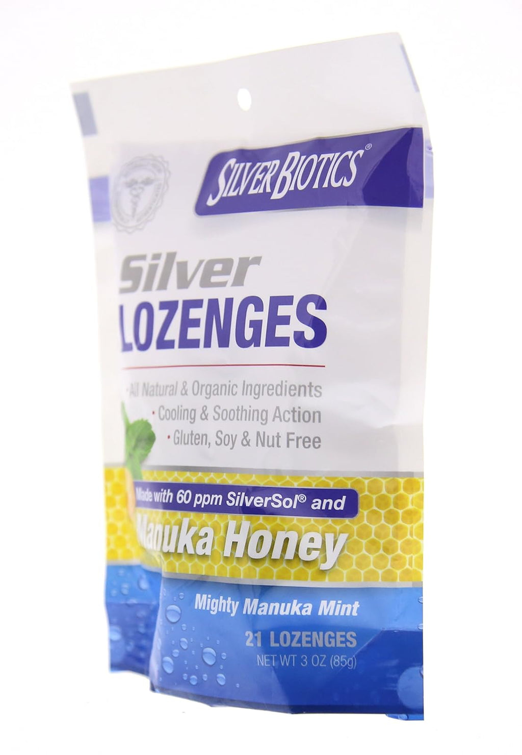 trace minerals silver lozenges for sore throat
