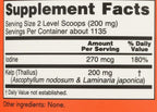 Trace minerals supplement with kelp powder
