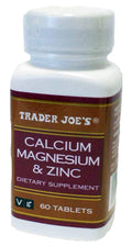 Trader Joe's calcium magnesium zinc tablets