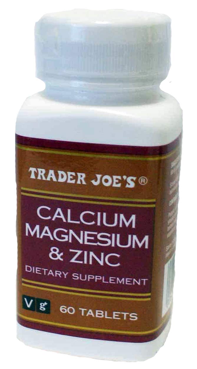 Trader Joe's calcium magnesium zinc tablets