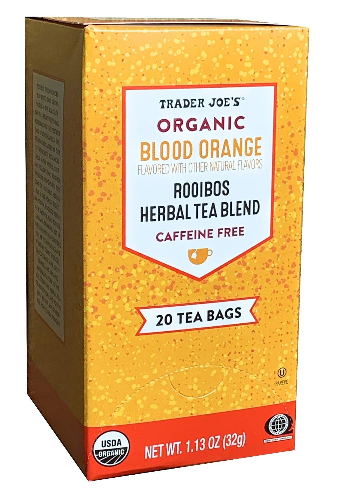 Trader Joe's organic blood orange tea bags