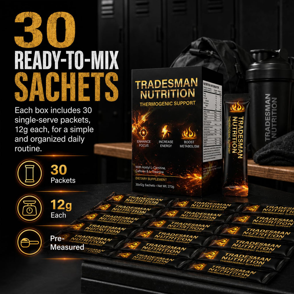 Tradesman Nutrition Shred for focus and endurance