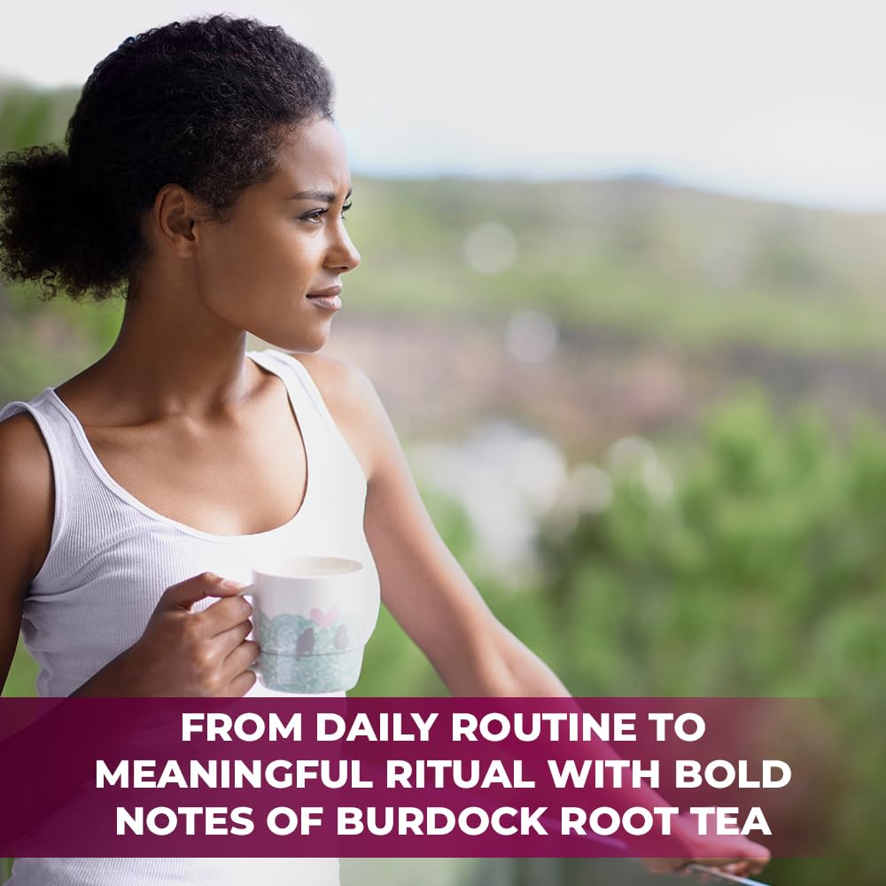 traditional burdock root wellness tea