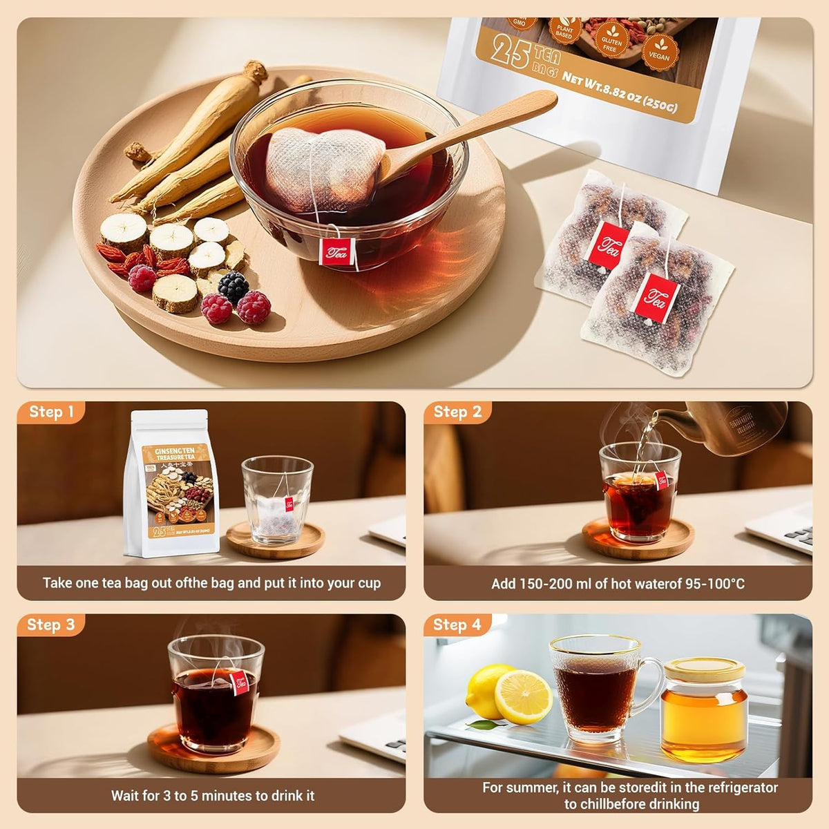 Traditional ginseng tea benefits