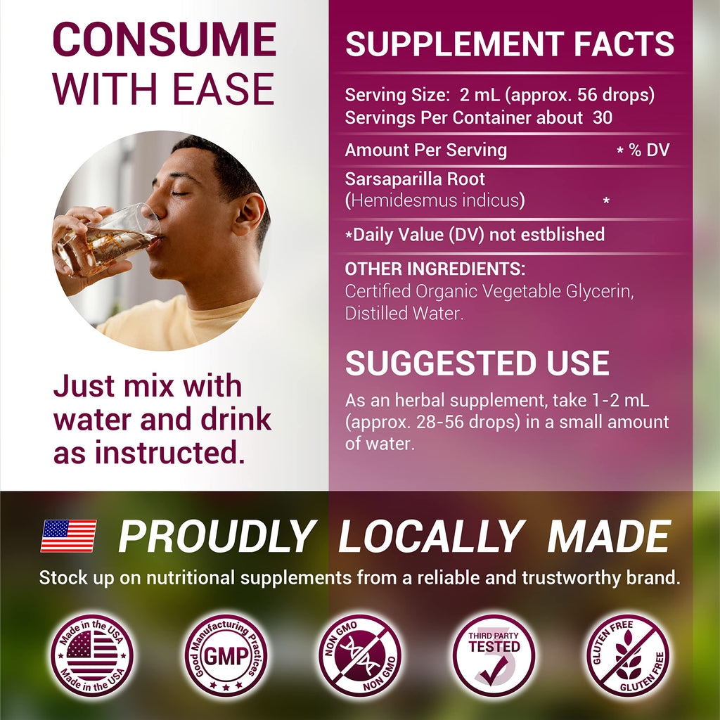 Traditional herbal remedy Sarsaparilla