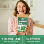 Traditional herbal tea with wormwood