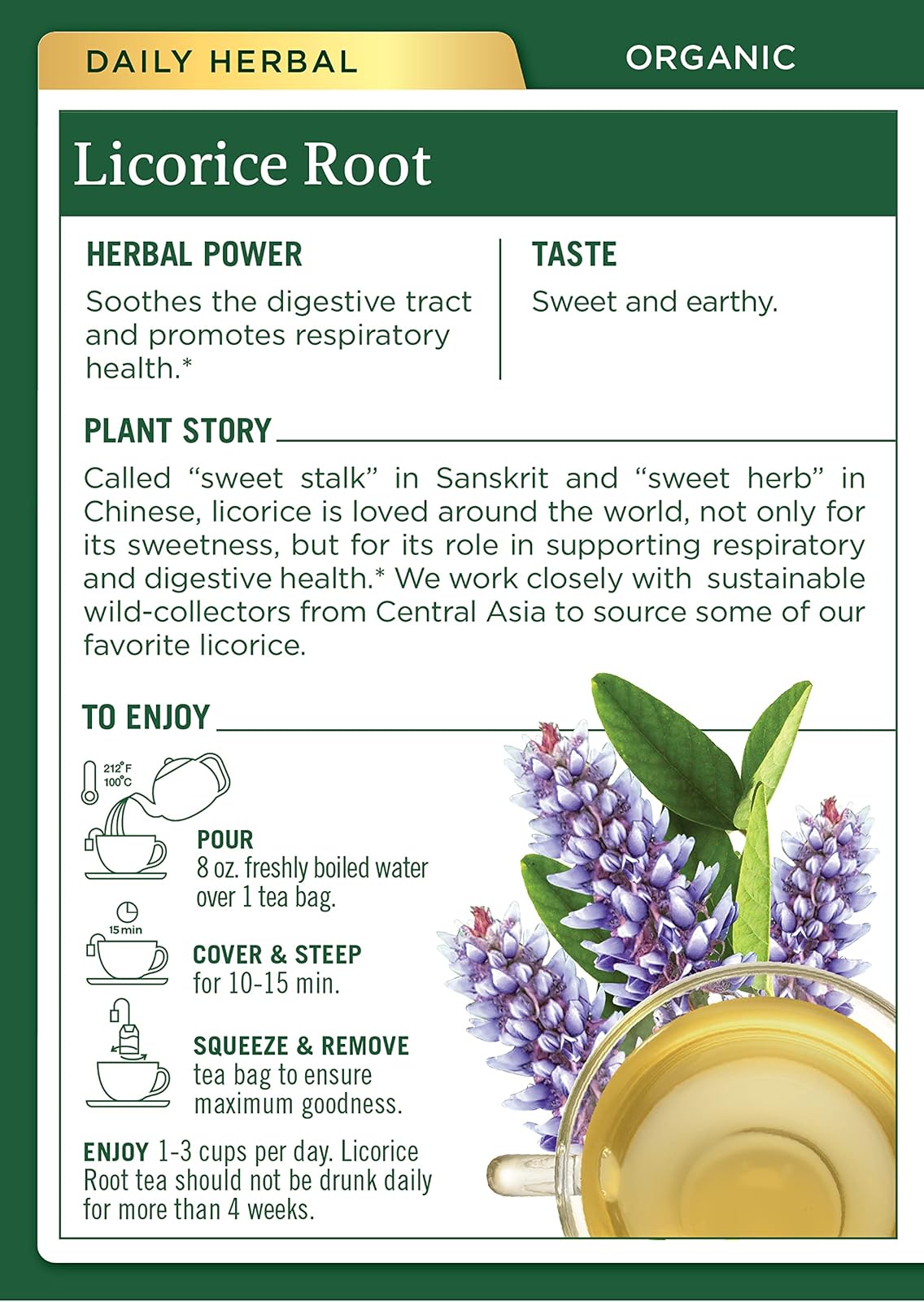 traditional medicinal licorice tea