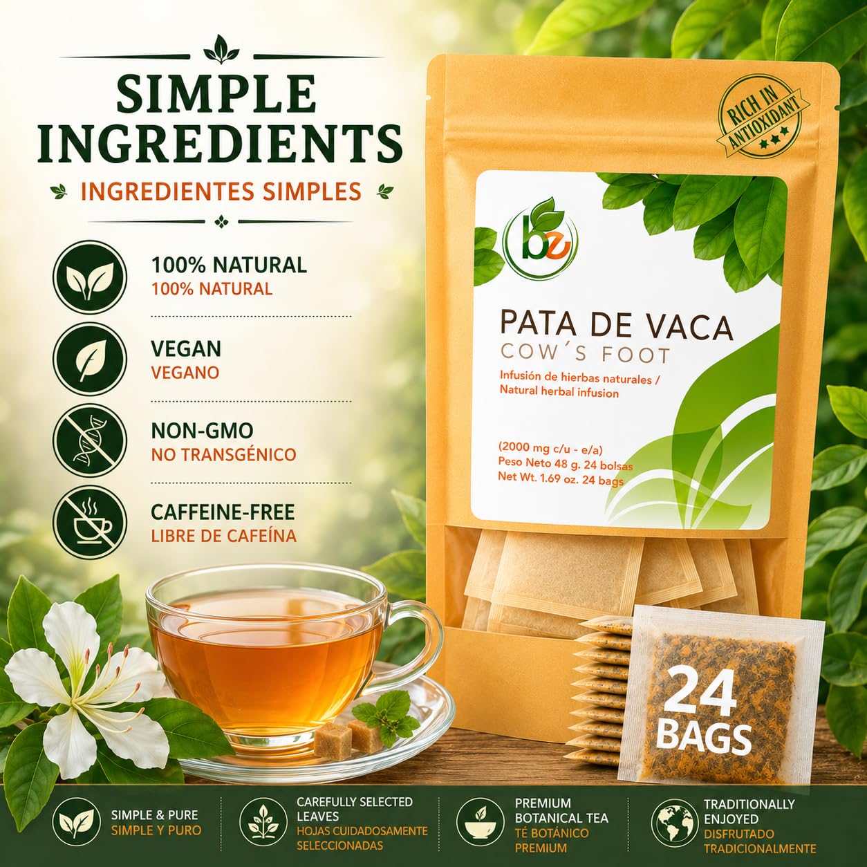 traditional Pata de Vaca infusion