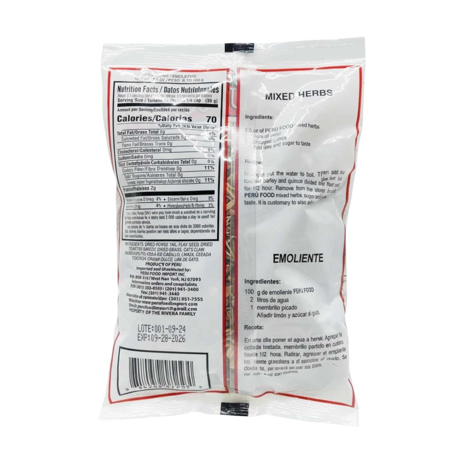 traditional Peruvian herbal tea