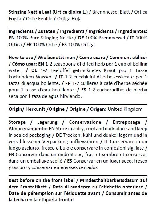 traditional uses of stinging nettle