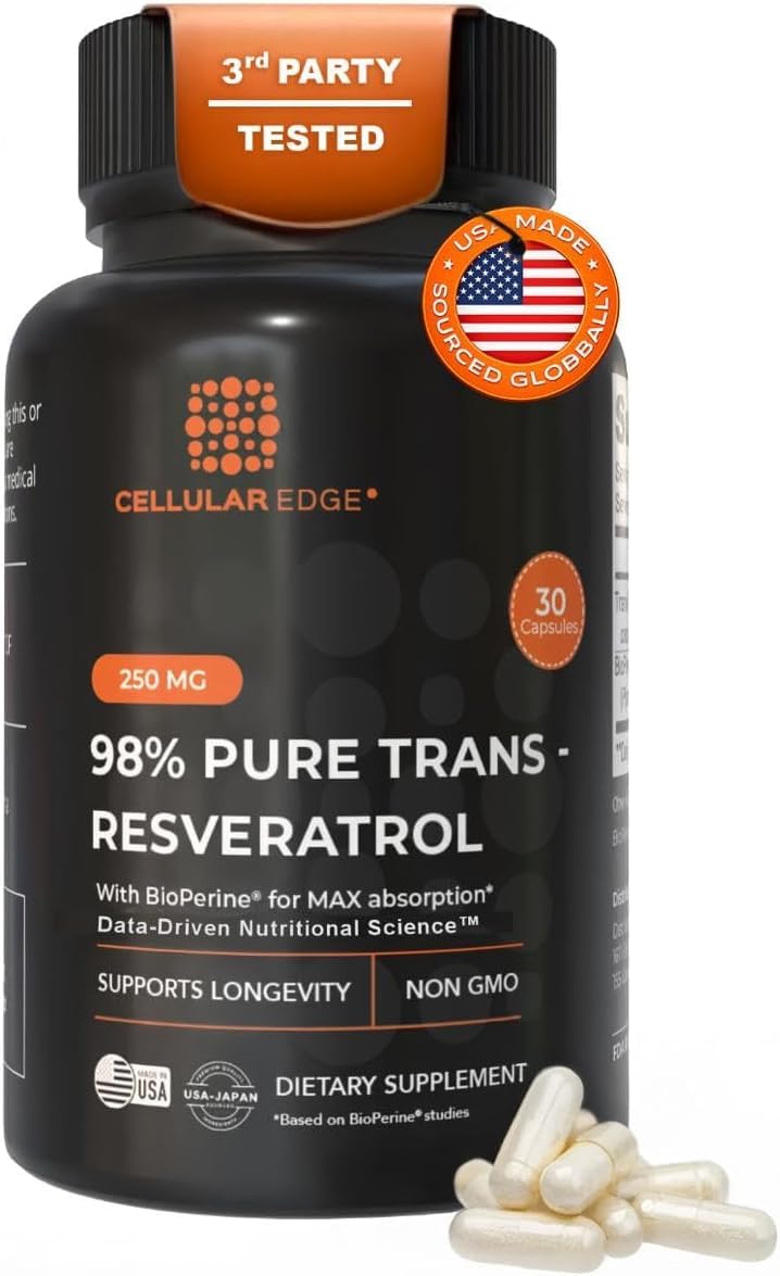 Trans-Resveratrol 250 mg capsules