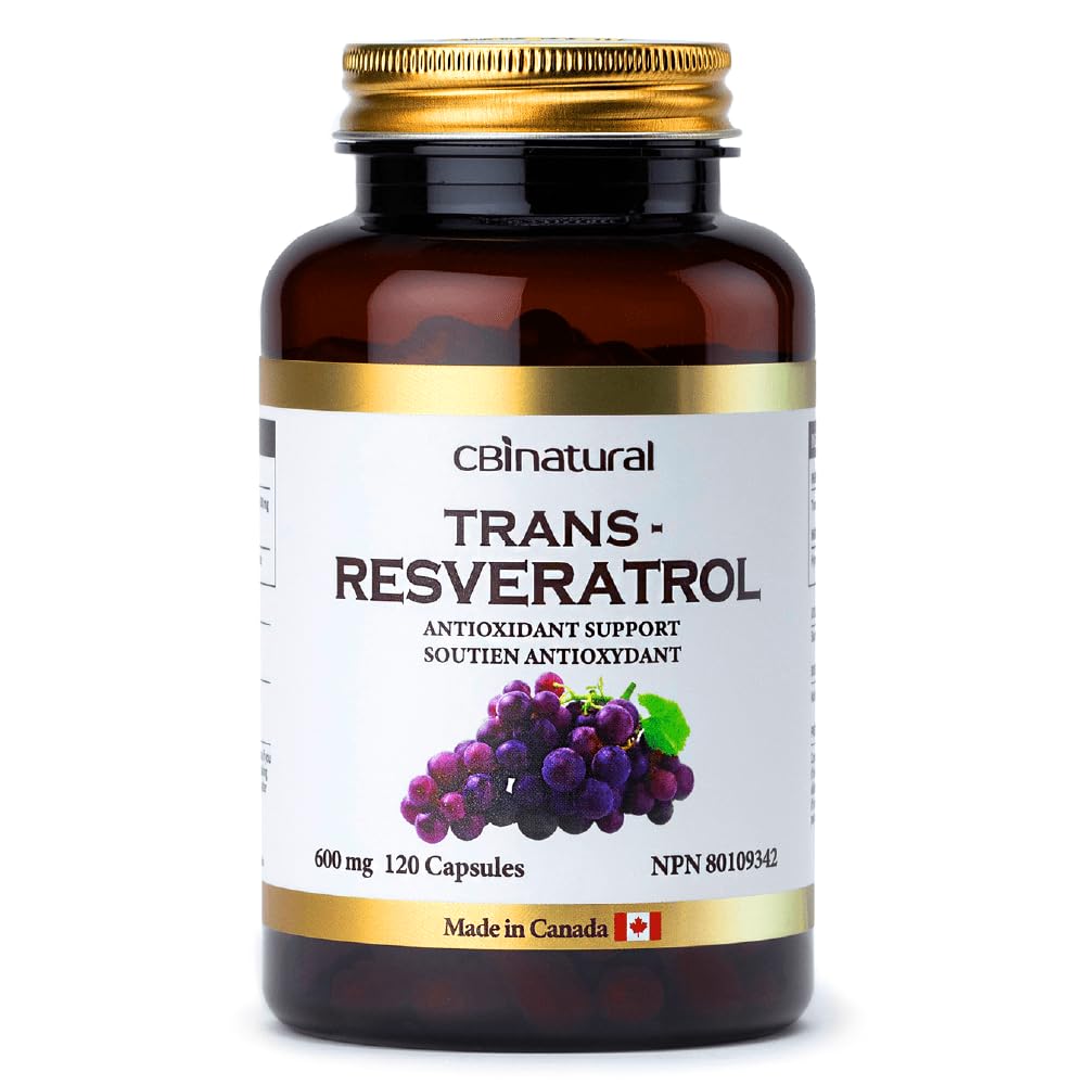 Trans-Resveratrol 600 mg vegan capsules