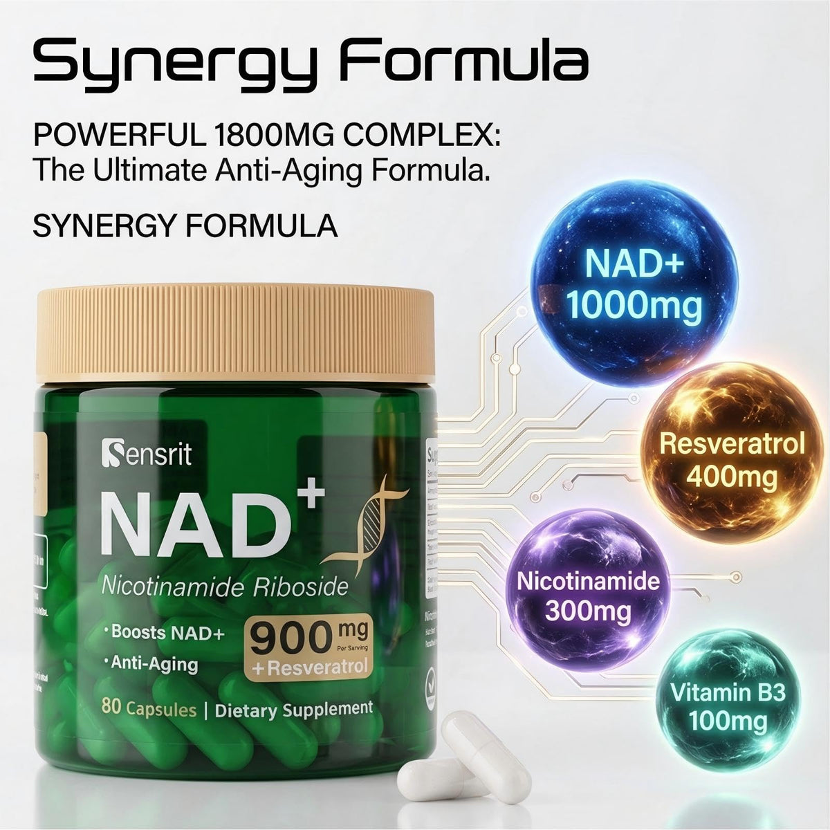 Trans-Resveratrol antioxidant capsules