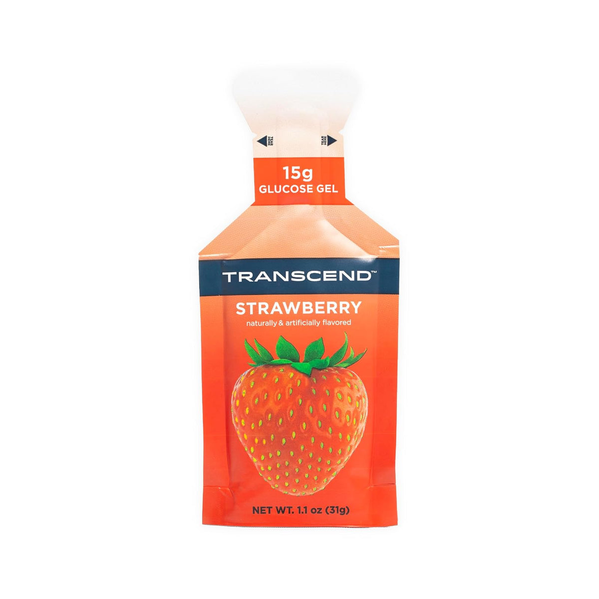 Transcend Foods strawberry energy gels
