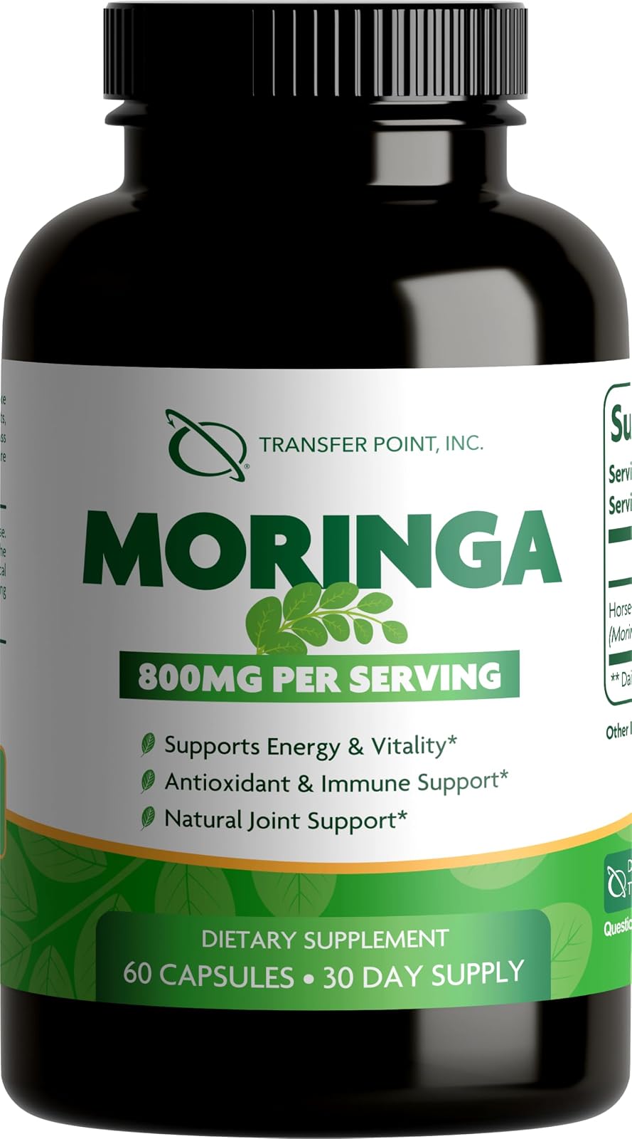 Transfer Point Moringa capsules for energy