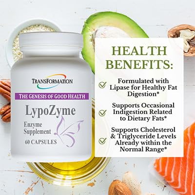 TRANSFORMATION LypoZyme capsules for gut health