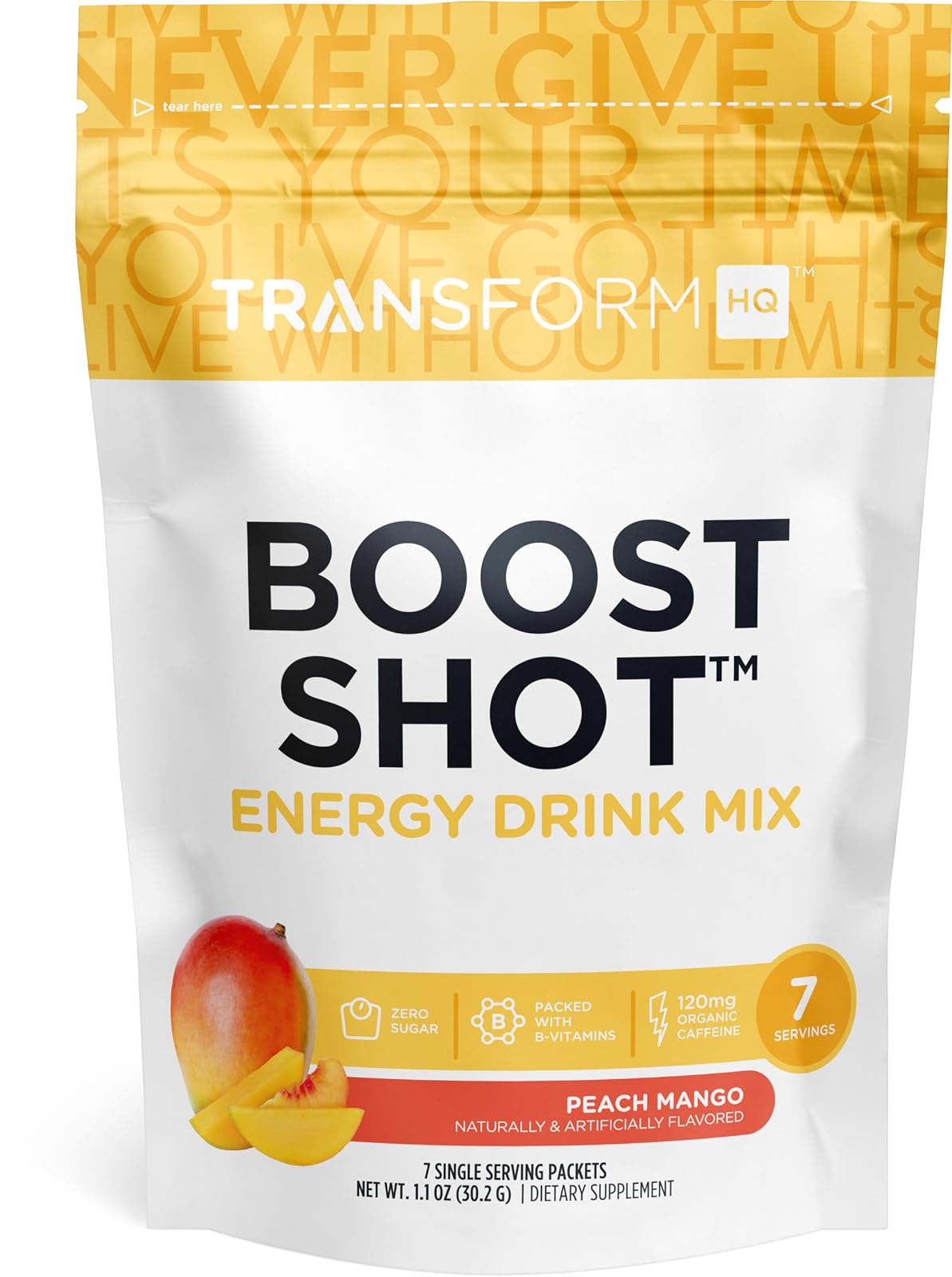 TransformHQ Boost Shot Peach Mango