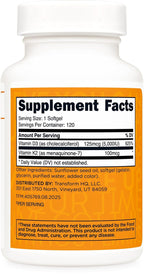 TransformHQ Vitamin D3 for immune support