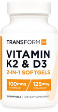 TransformHQ Vitamin K2 and D3 softgels