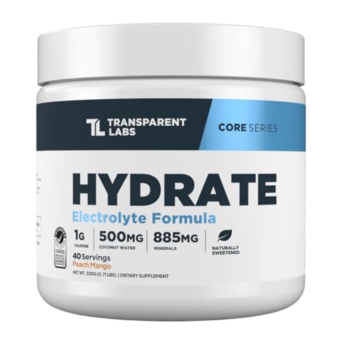 Transparent Labs electrolyte powder for hydration
