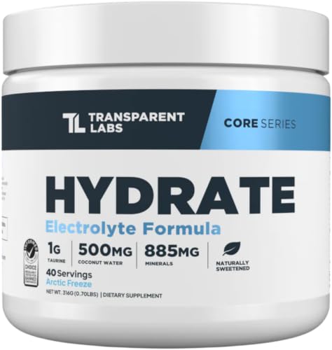 Transparent Labs electrolyte powder for hydration