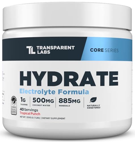 Transparent Labs electrolyte powder hydration