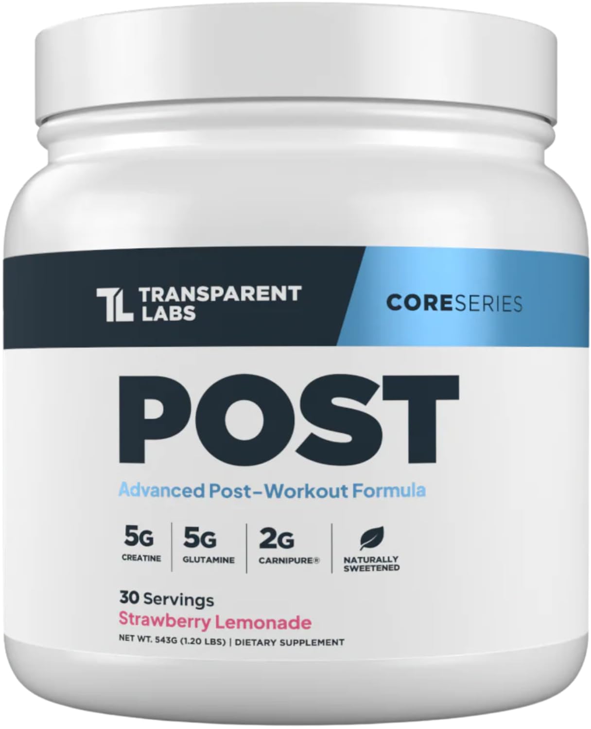Transparent Labs post-workout recovery supplement