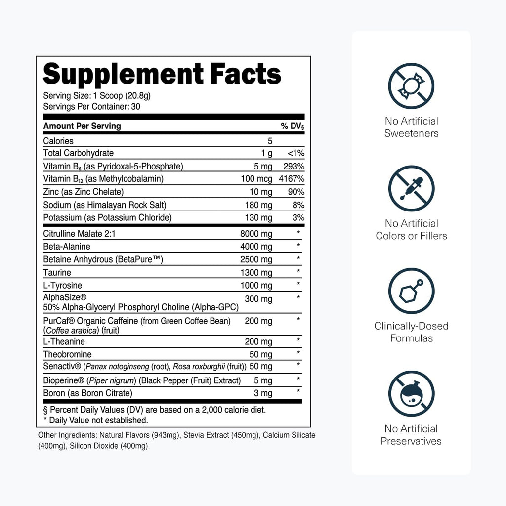 Transparent Labs pre-workout for endurance