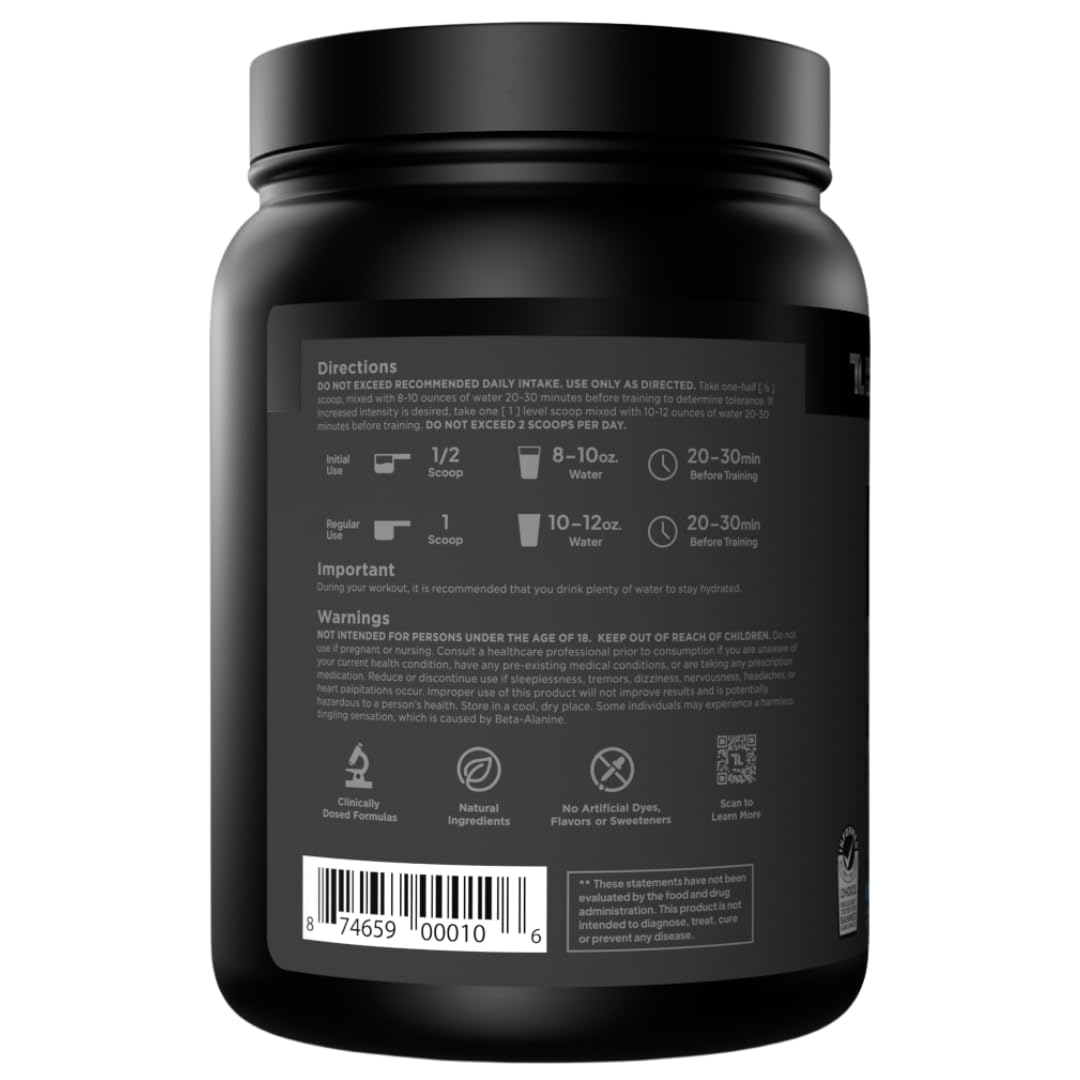 Transparent Labs pre-workout for focus
