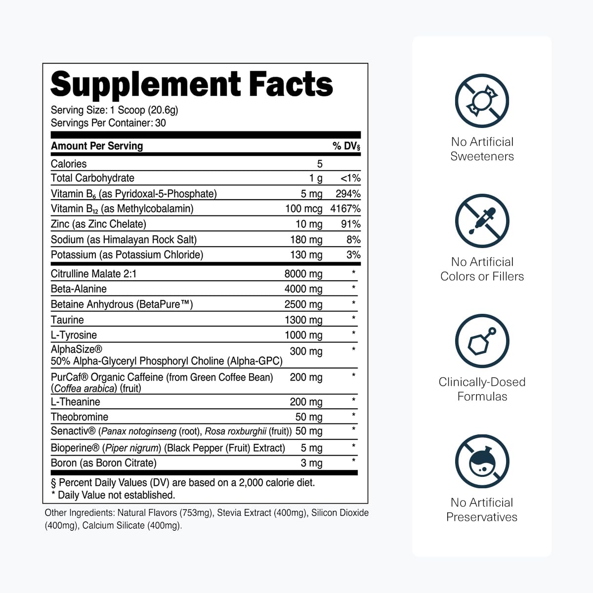Transparent Labs pre-workout for muscle gain