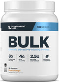 Transparent Labs pre-workout powder peach mango
