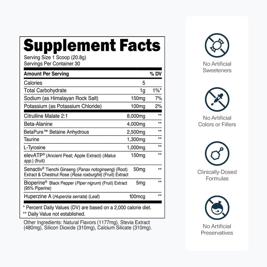 transparent labs pre-workout supplement