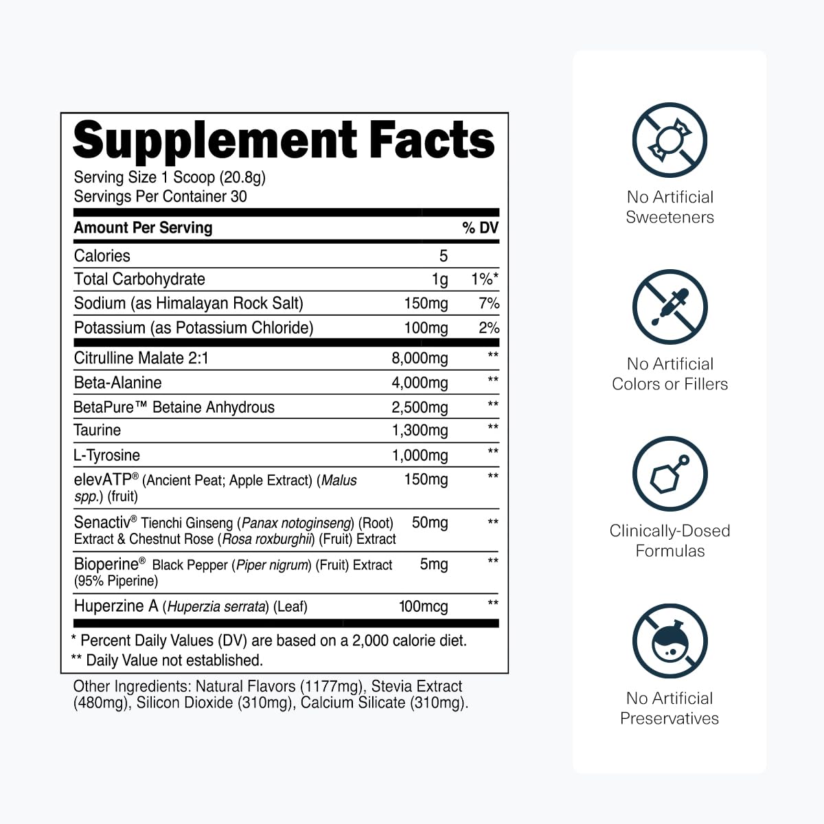 transparent labs pre-workout supplement