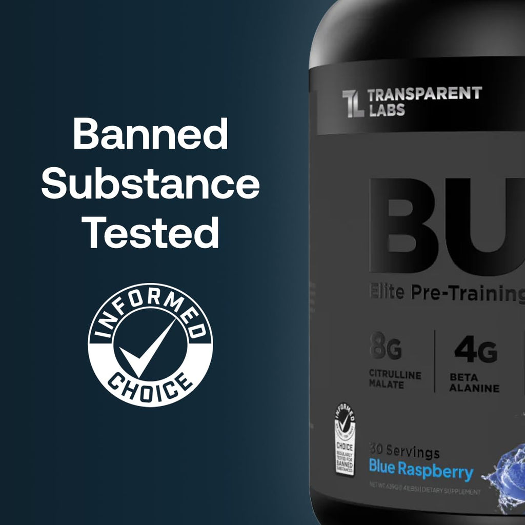 Transparent Labs pre-workout with 30 servings