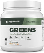 Transparent Labs prebiotic greens powder