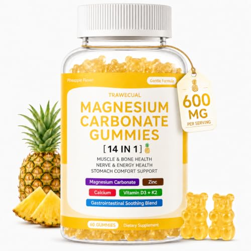 Trawecual magnesium carbonate gummies pineapple