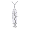 Tree of Life quartz pendant necklace