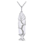 Tree of Life quartz pendant necklace