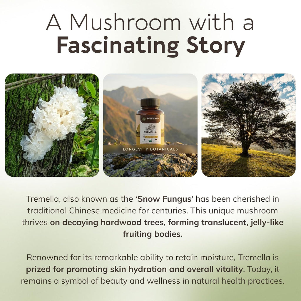 Tremella mushroom for enhanced brain function