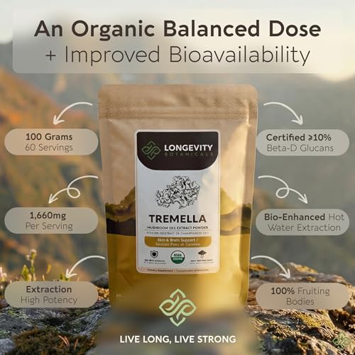 tremella mushroom powder for skin hydration