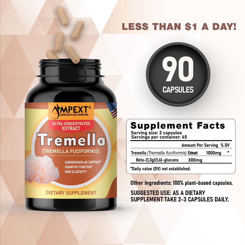 Tremella mushrooms for healthy skin