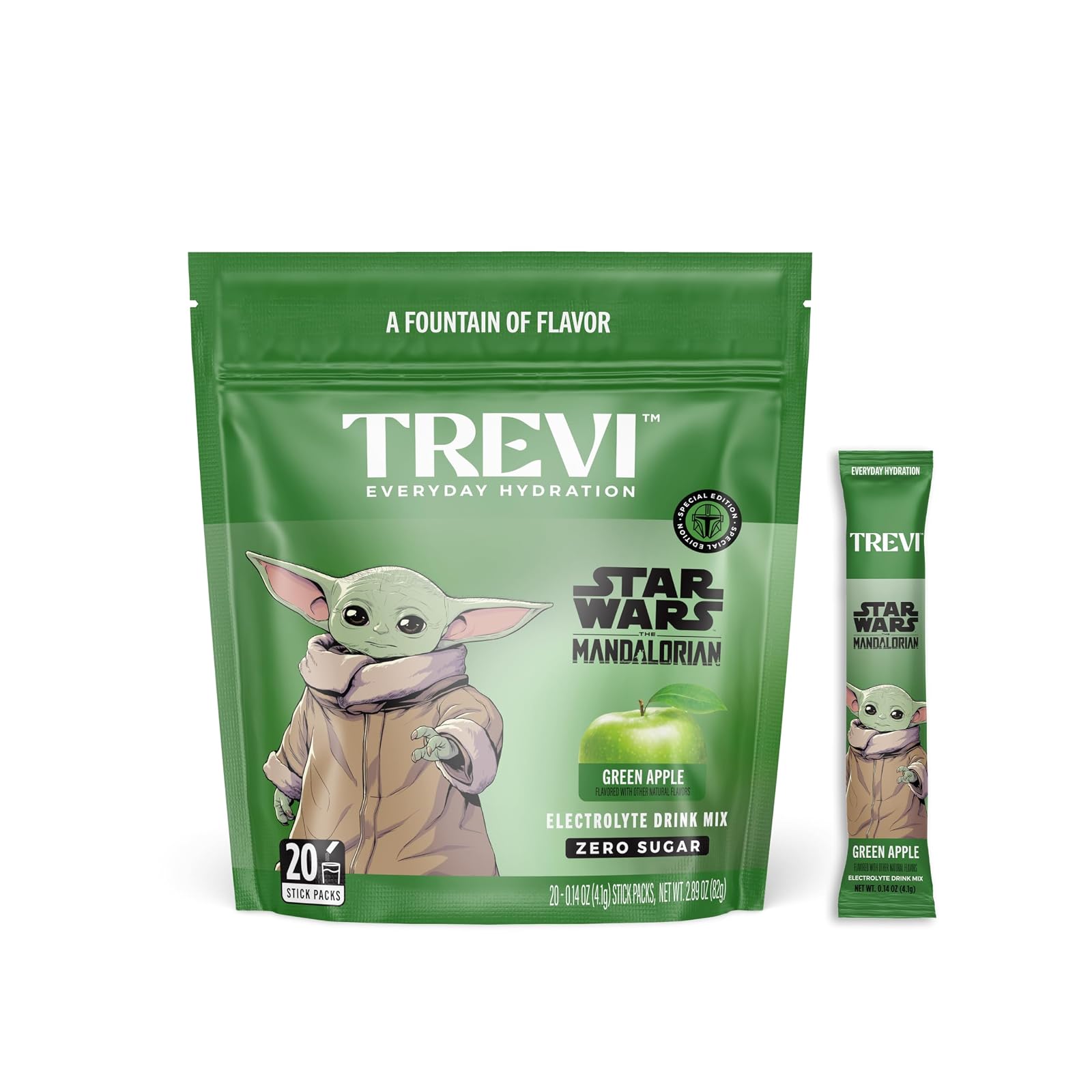 TREVI electrolytes powder green apple