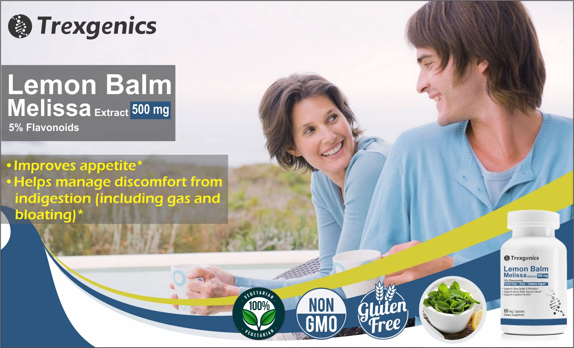 Trexgenics lemon balm for mental clarity