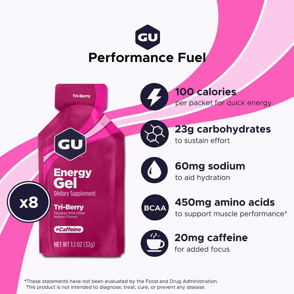 Tri-Berry energy gel for athletes