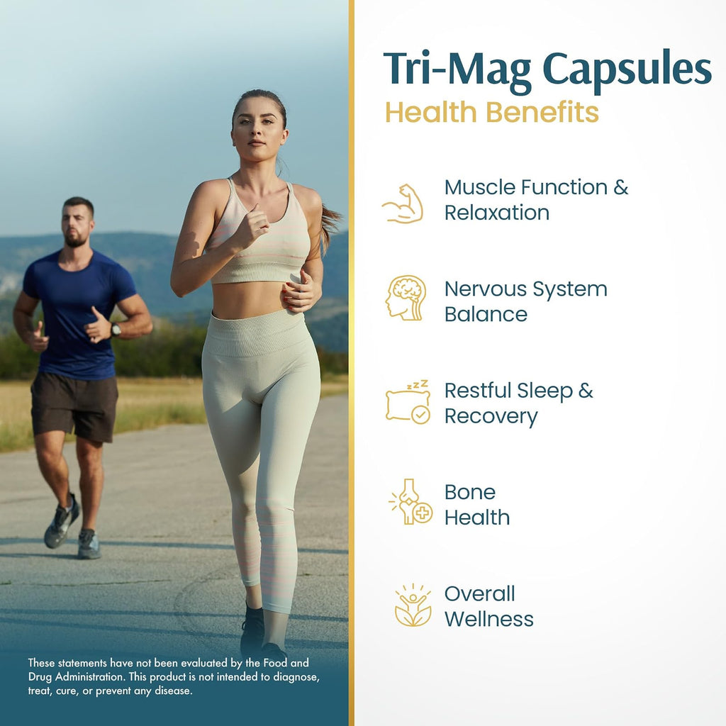 Tri-Mag capsules for daily wellness