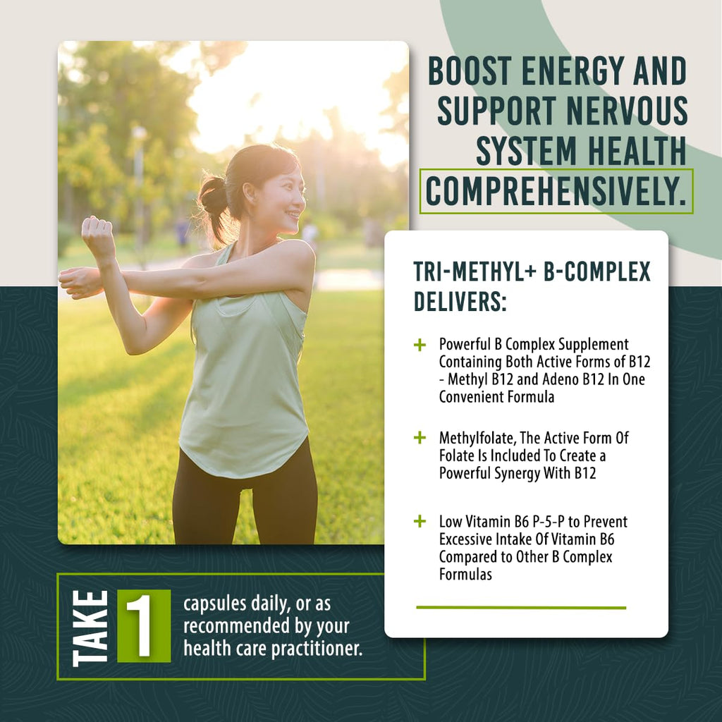 Tri-Methyl+ vitamin b complex for stress relief