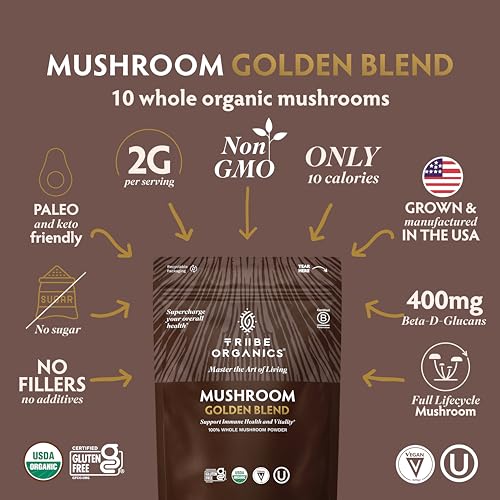 TRIBE ORGANICS mushroom powder pouch